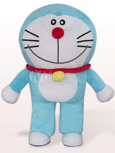 Lovely Blue Scissors Plush Doraemon Mascot Costume | Plabox