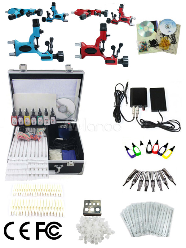 Stainless Steel Tips Tattoo Gun Kit | Demiba