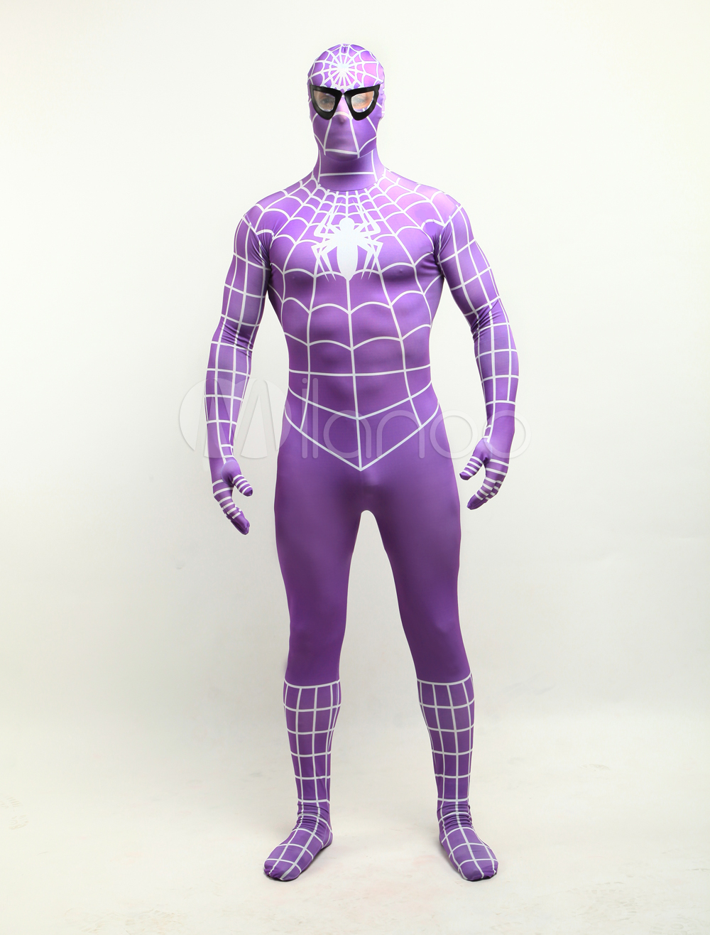 Costume de zentai violet Spiderman en lycra spandex - Costumeslive.com ...