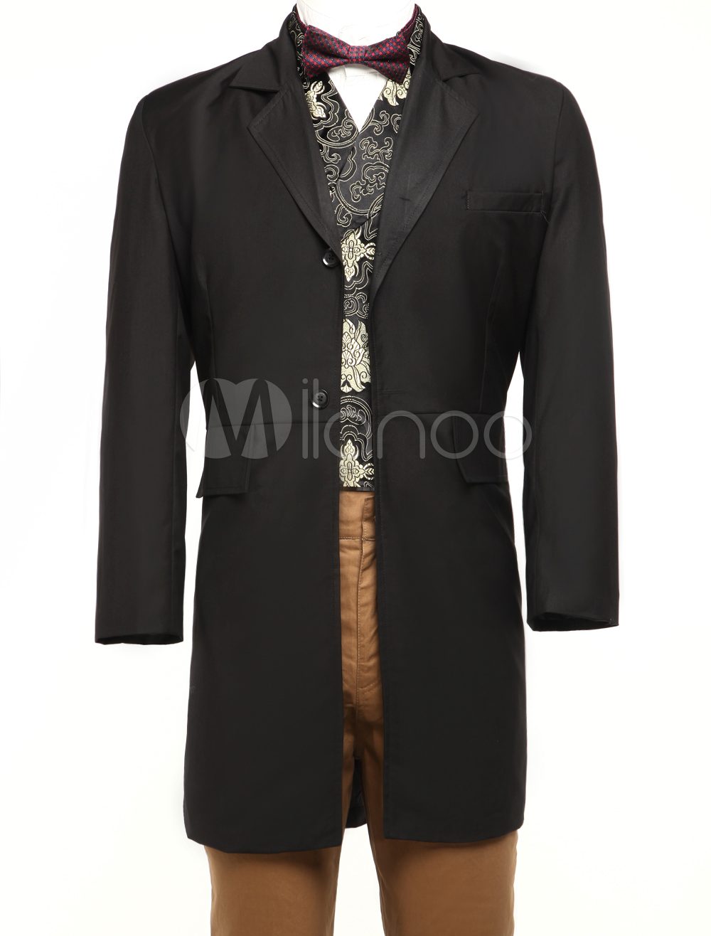 Full Length Jazz Cloth Mens Steampunk Swallowtail Coat - Buy Online