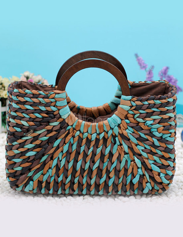 Multi Colored Straw Handbags | semashow.com