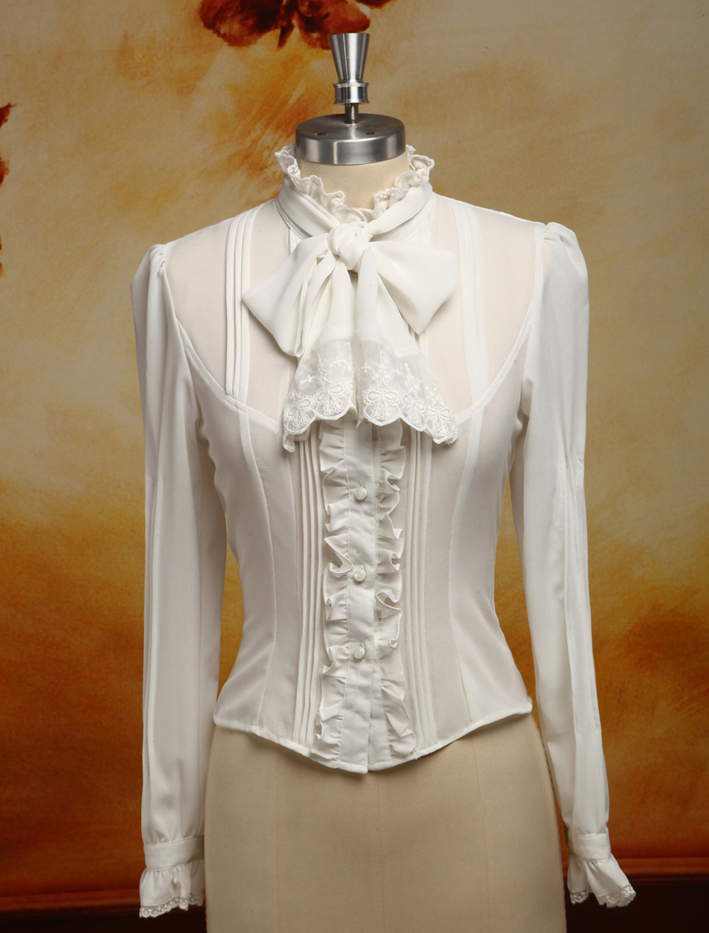 1900s Edwardian Style Blouses, Tops & Sweaters
