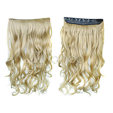 Trendy Gold Long Curly Hair Extensions | Iveo