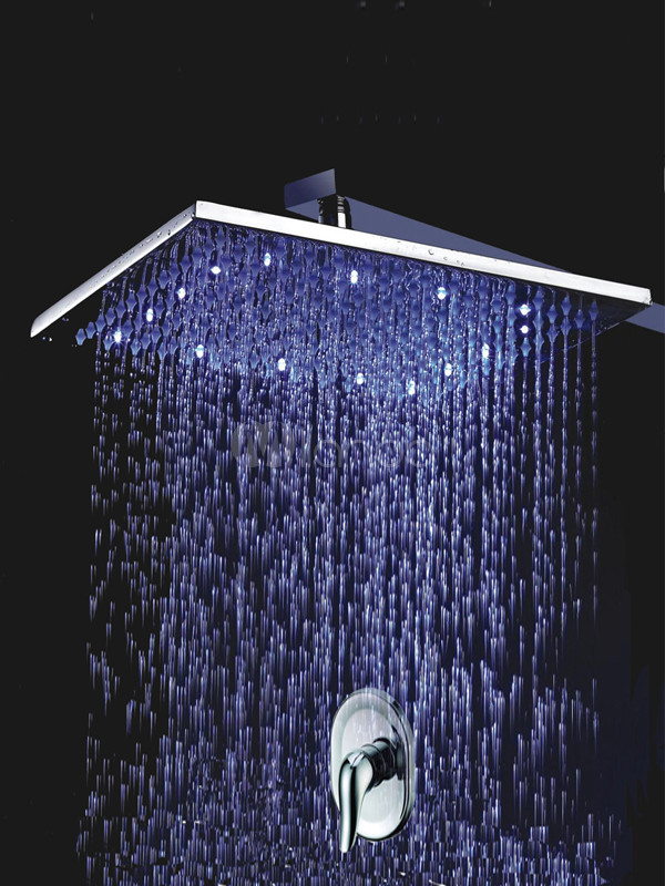 Stainless Handle Color Changing Led Shower Set Panel | Abambee