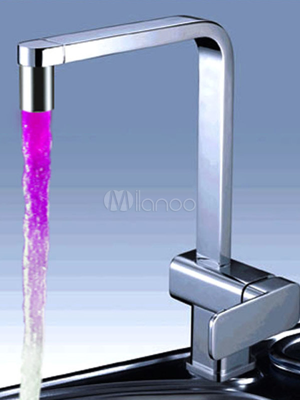 Modern Single Handle Led Color Changing Kitchen Faucet | Podcat