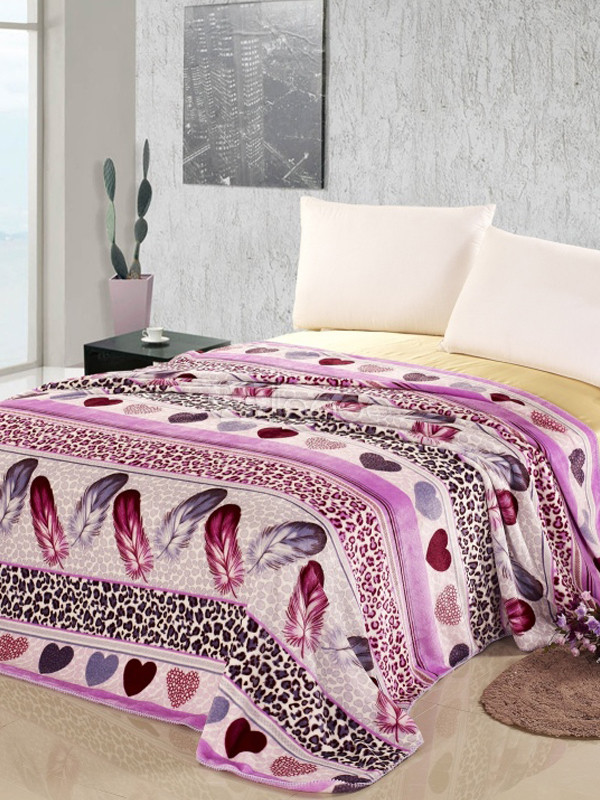 Unique Multi Color Printed Acrylic Fiber Blanket | Voolium