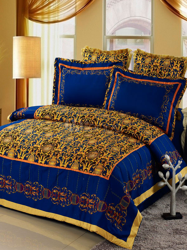 Beautiful Multi Color Artwork 4-piece Cotton Bedding Set | Abambee