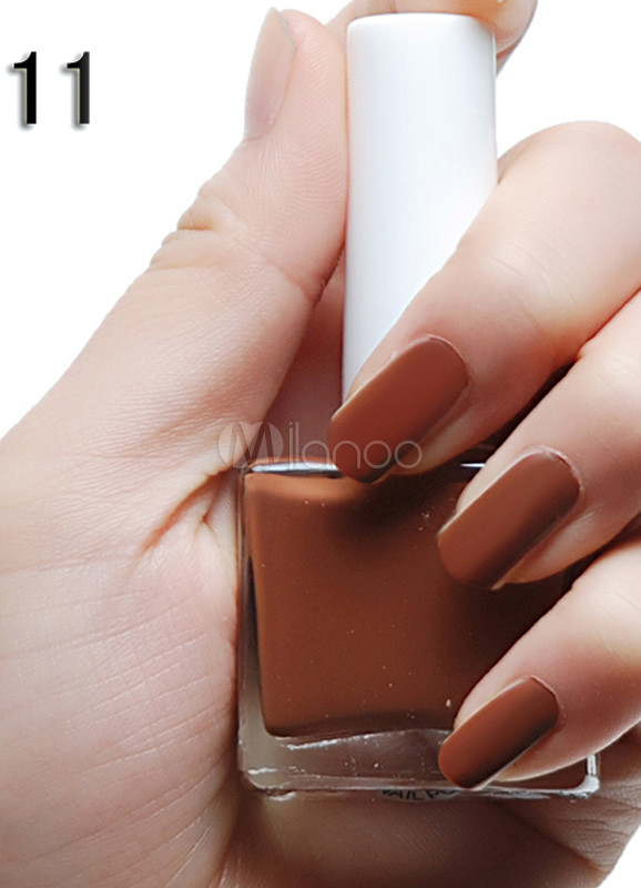 Brown 12ML Fashion Matte Nail Polish - Milanoo.com