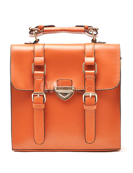 Solid Color Pu Leather Vertical Shape Women’s Satchel Bag | Podtags