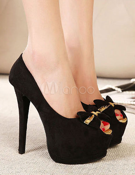 chaussures talon noeud
